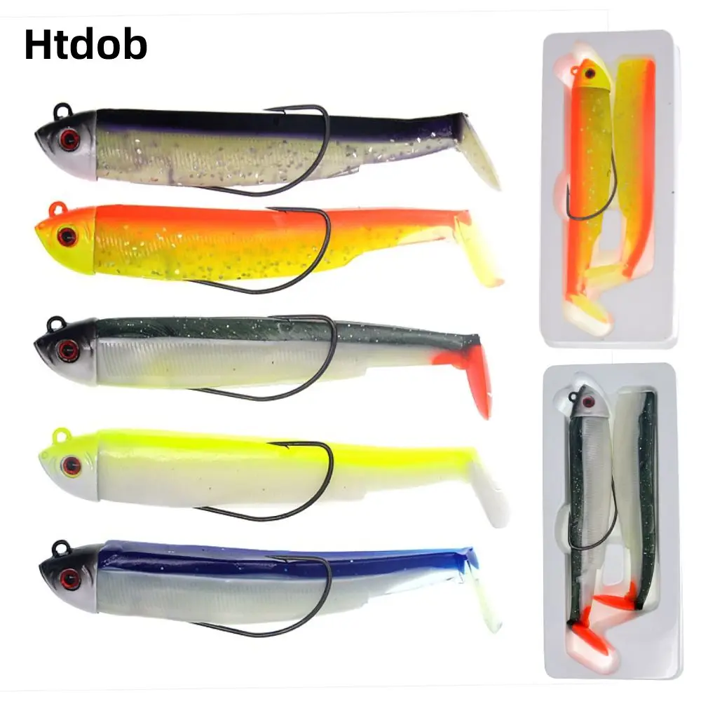 Htdob-Soft-Black-Minnow-125mm-40g-110mm-26g-Easy-Shiner-Fishing-Lure ...