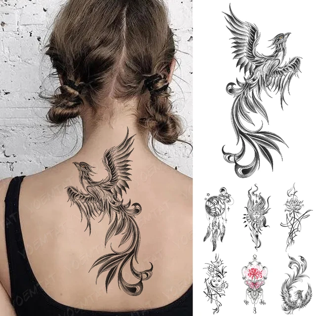Japanese Phoenix Arm Tattoos
