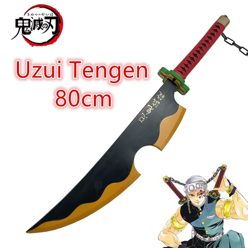 Original-Anime-Demon-Slayer-Sword-Katana-Cosplay-Weapon-Orange-Uzui ...