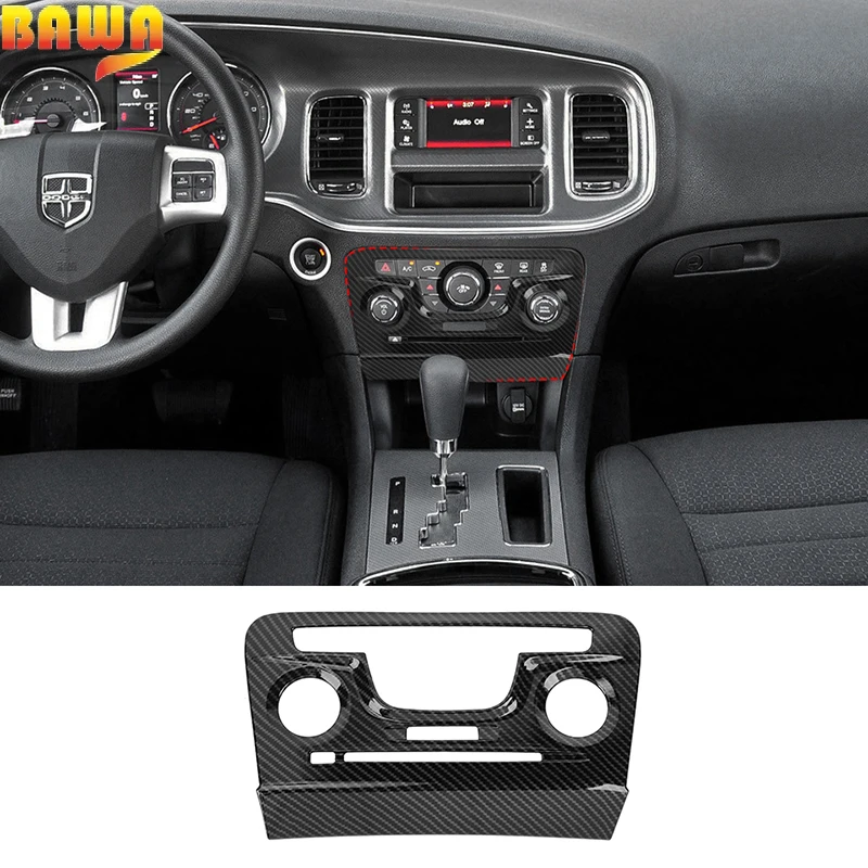 BAWA-Air-Conditioning-Control-Panel-Decoration-Cover-for-Dodge-Charger ...