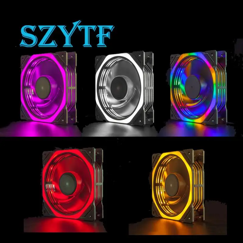Chassis-fan-12CM-double-sided-light-emitting-computer-silent-desktop ...