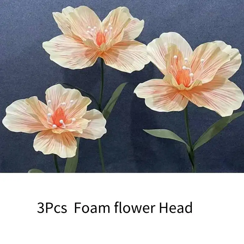Set-of-3-Giant-Foam-Poppies-Wedding-Road-Lead-Flower-Stand-Birthday ...