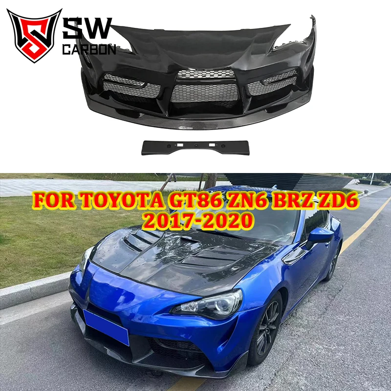 Carbon-Fiber-Supra-Style-Front-Bumper-for-Toyota-GT86-ZN6-BRZ-ZD6-Car ...