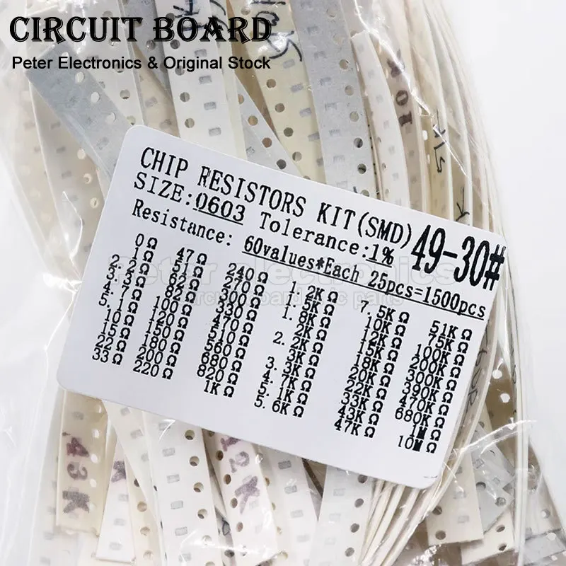 1500Pcs-set-of-Resistors-0603-SMD-Resistor-Assorted-Kit-1R-10M-ohm-1-60 ...