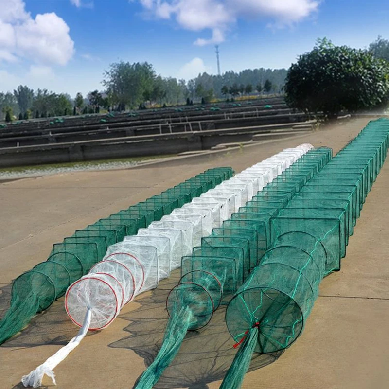 Fishing Cage Folding Crayfish Trap Crab/Shrimp/Eel Trap Automatic ...