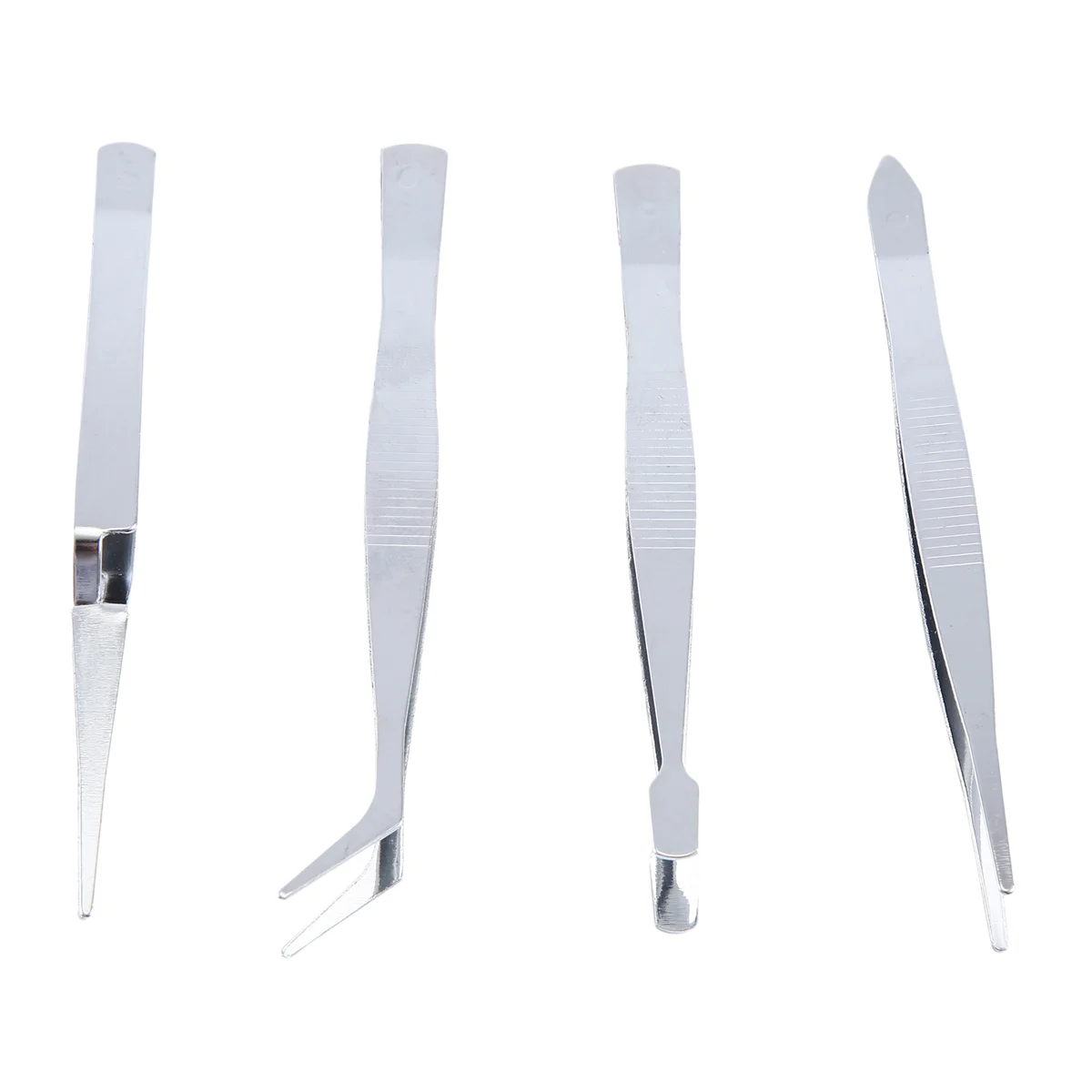 4Pcs-Set-Precision-Tweezers-Stainless-Steel-Thick-Electronics-Forceps ...