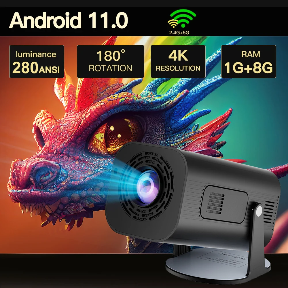 Salange-P330-Projector-Android-11-280-ANSI-4K-8K-Native-1080P-Wifi6-BT5 ...
