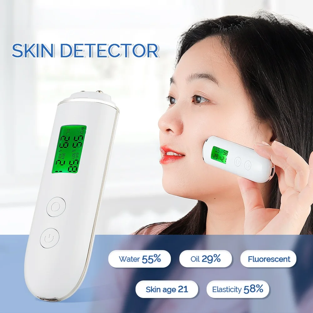 Skin Tester Face Skin Moisture&Oil Content Skin Analyzer Skin Water ...