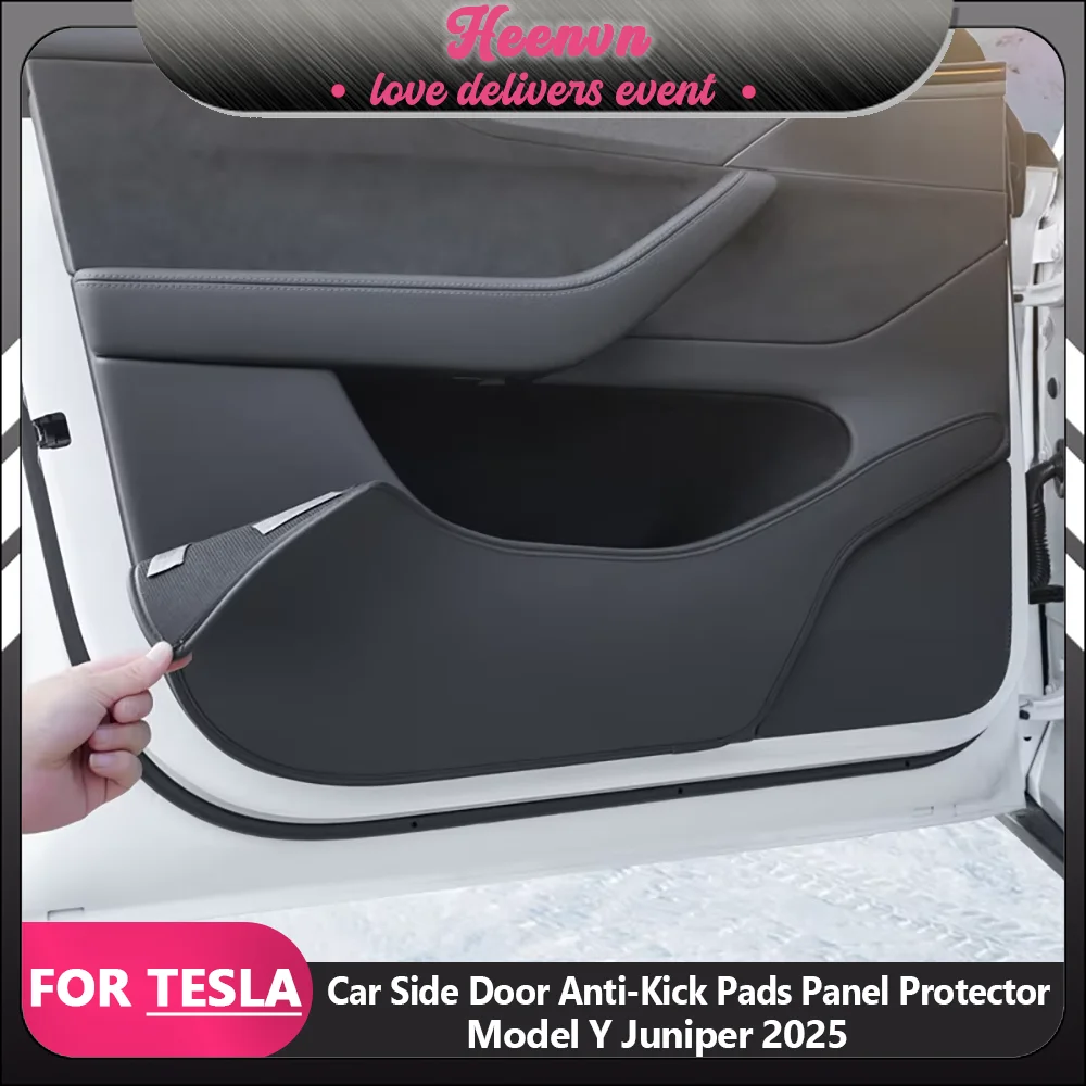 4Pcs Car Door Anti Kick Pad Front and Rear Door Side Panel Protection ...
