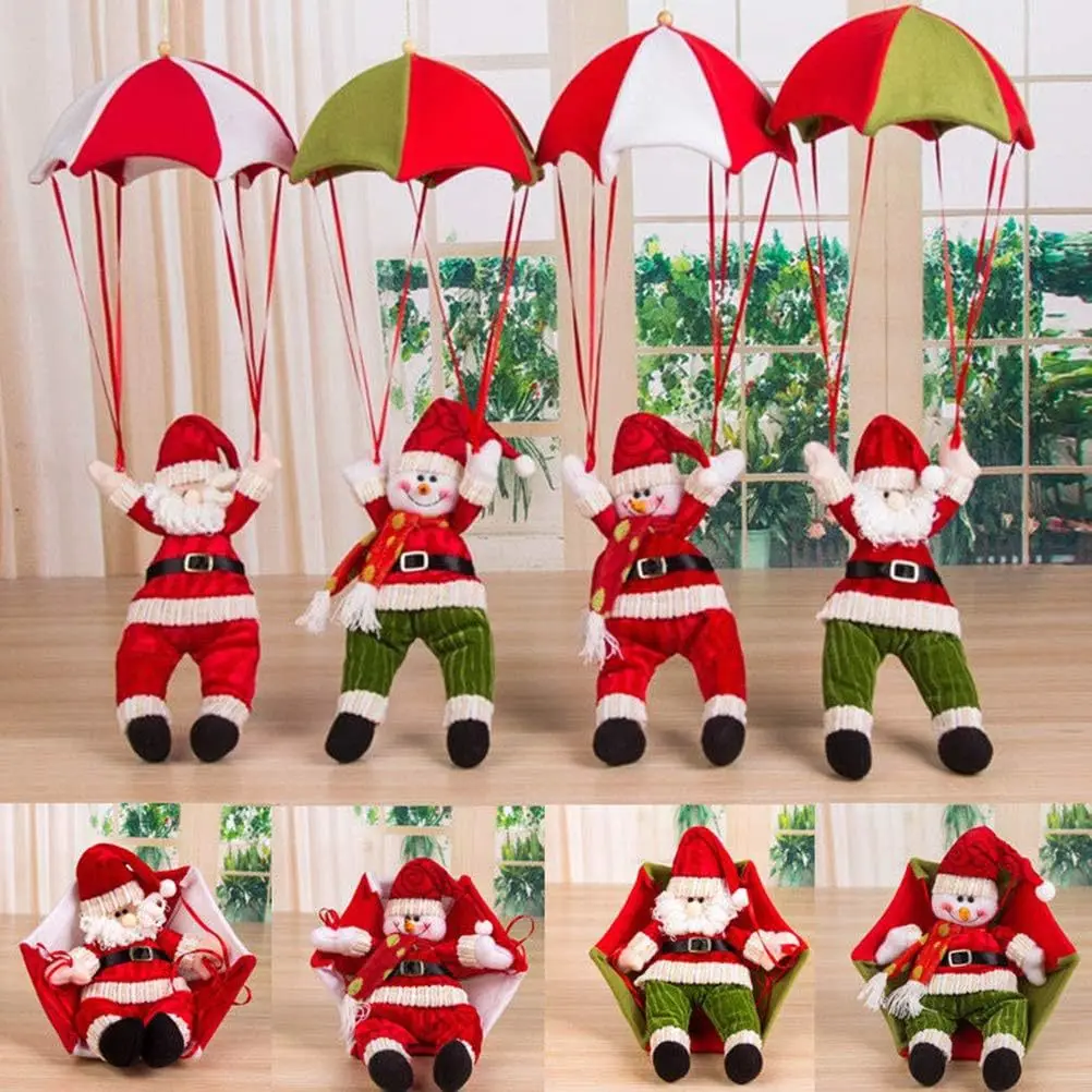 Christmas-Doll-Parachute-Santa-Claus-Snowman-Home-Ceiling-Decorations ...