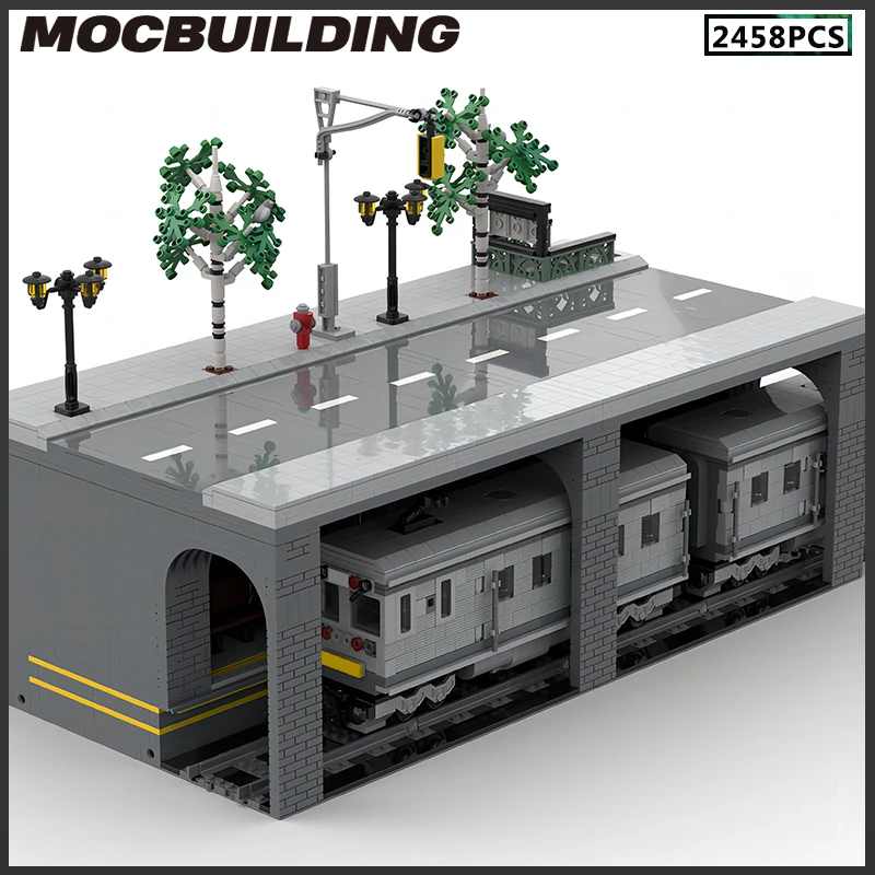 MOC Building Blocks Underground Metro Station Modular Model City ...