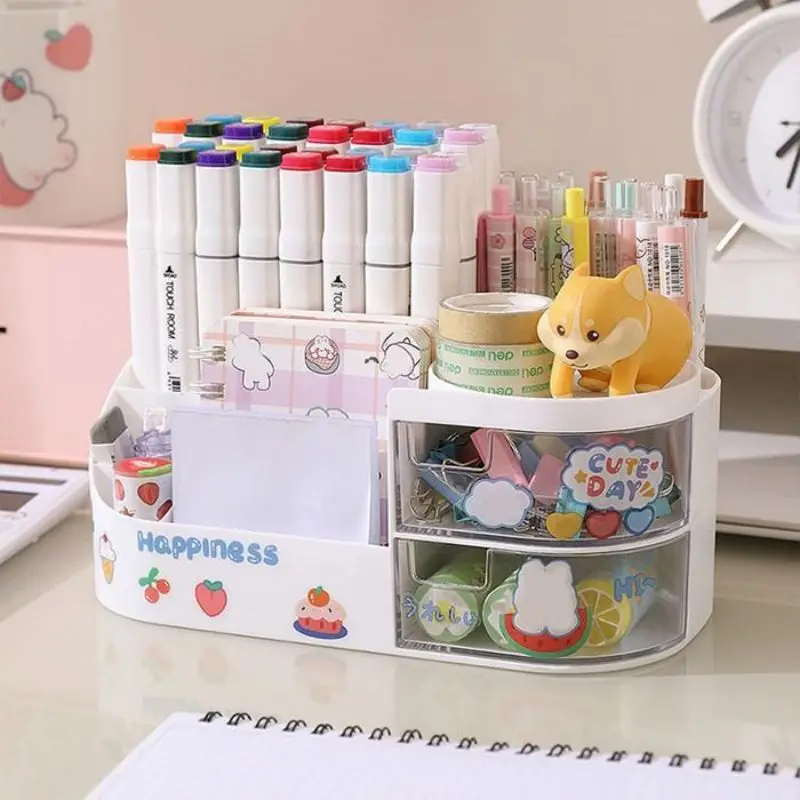 Creative-Desktop-Storage-Box-Organizer-Plastic-Drawer-Transparent ...