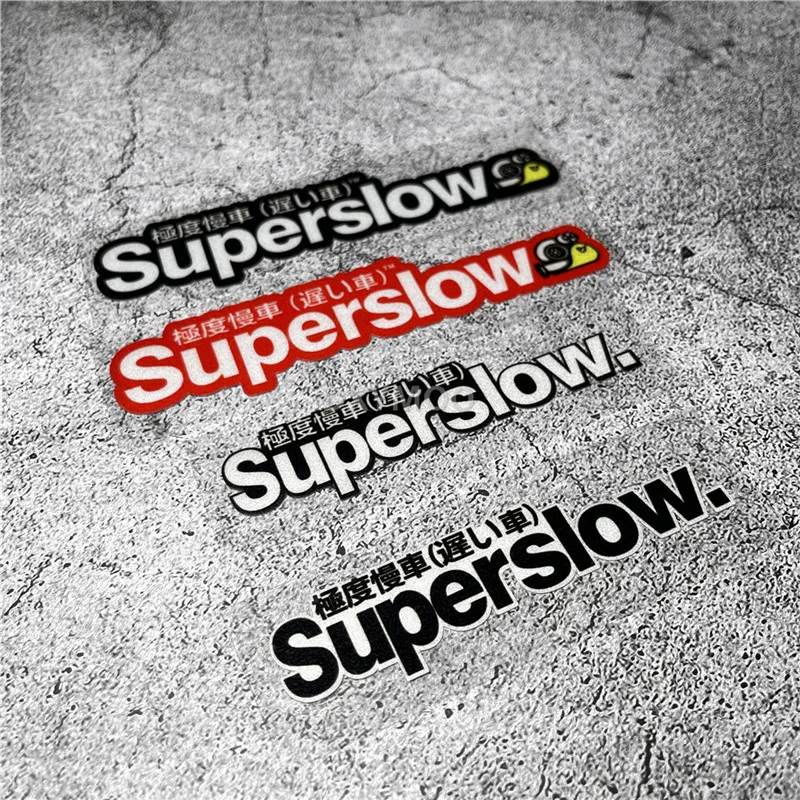 Car-Sticker-for-Japanese-Superslow-Snail-Speed-Motorcycle-Helmet-Guitar ...