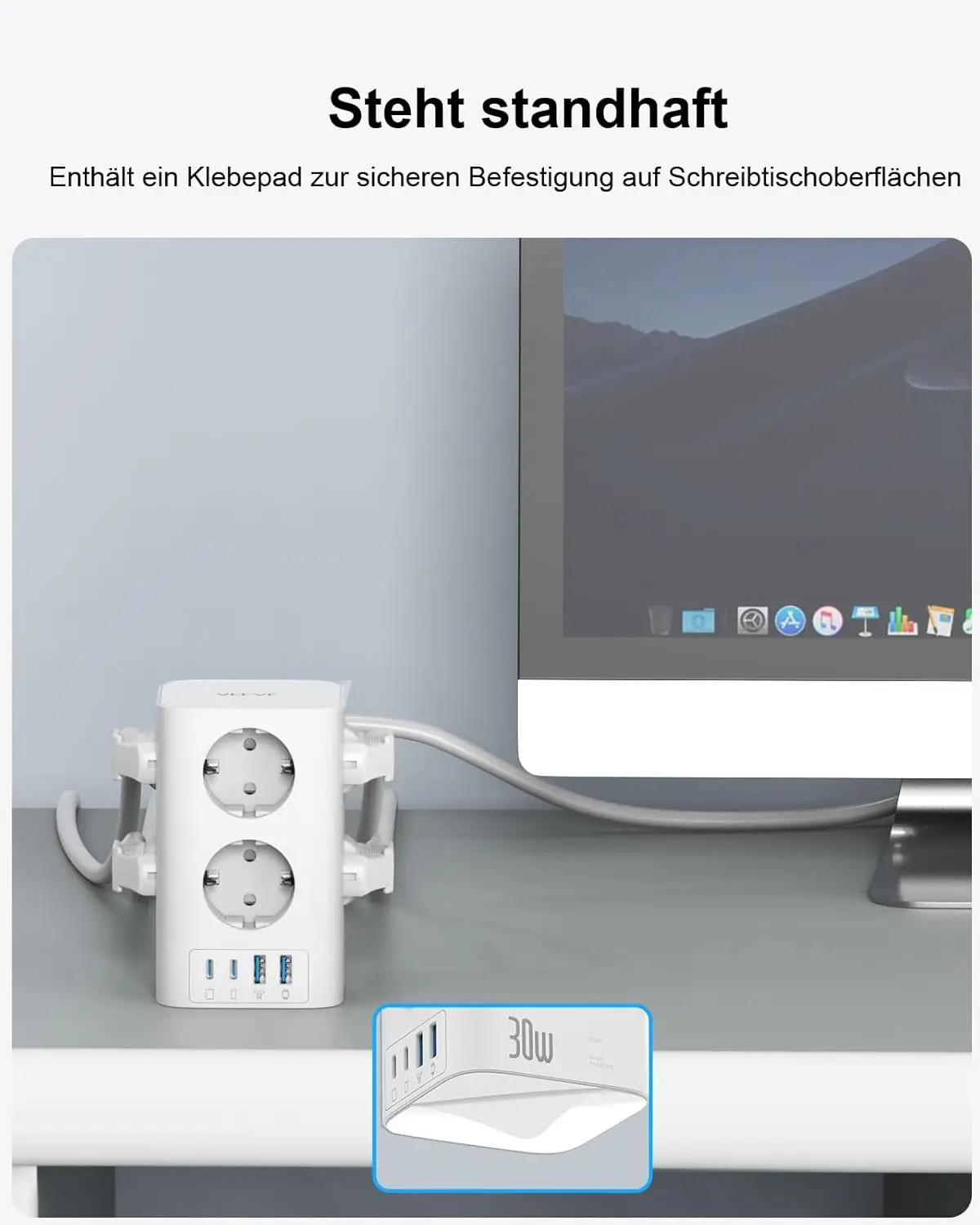 30W-Schnellladung-Mehrfachsteckdose-mit-berspannungsschutz-mit-Schalter ...