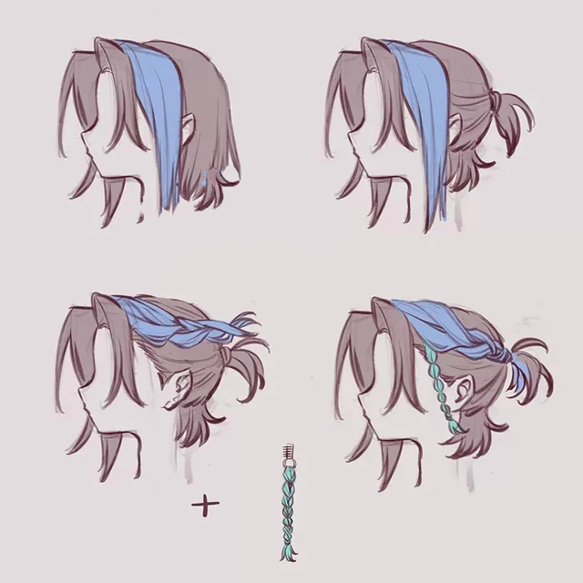 Hinata Hyuga Wig XiongXiongLe Focalors Wig Cosplay Anime Genshin Impact ...