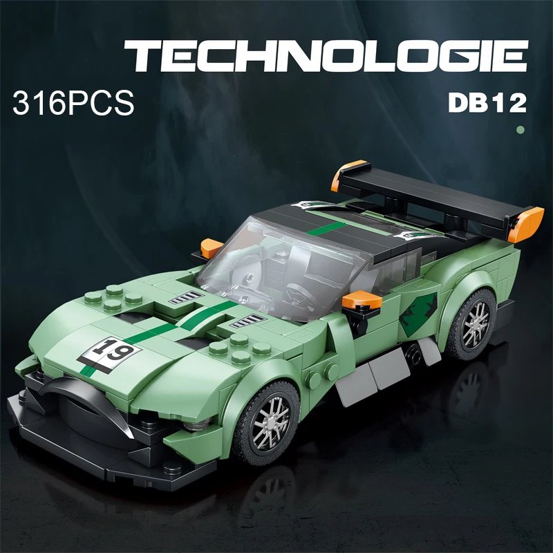 316PCS Champion Sports Car Building Blocks 1:24 Scale Car Model ...