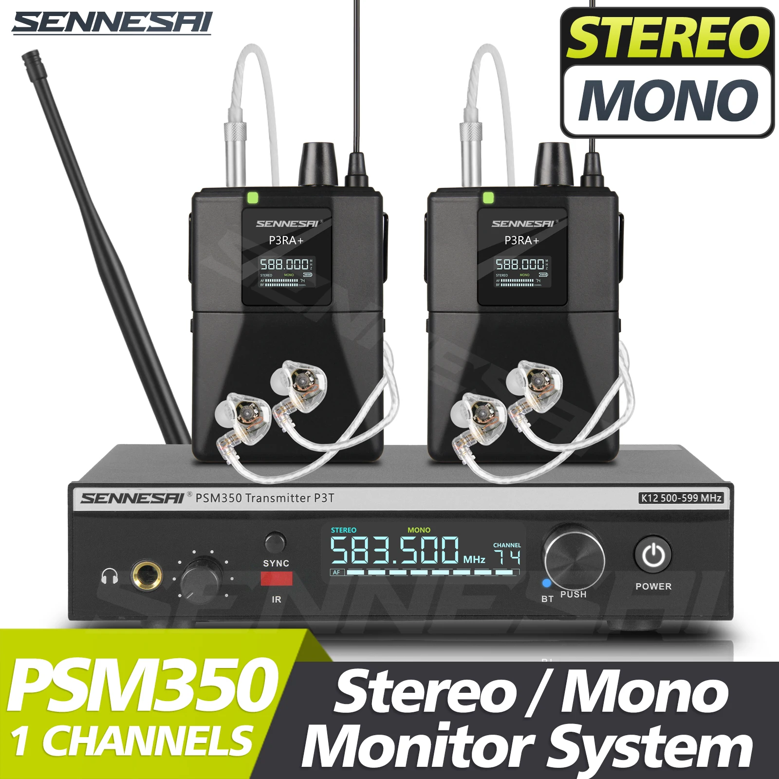 Top-Quality-PSM350-Stereo-Mono-Wireless-UHF-In-Ear-Monitoring-System ...