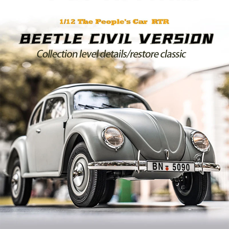 FMS-1-12-Beetle-Civilian-Painted-Car-Model-Vintage-Like-Real-Car-Model ...