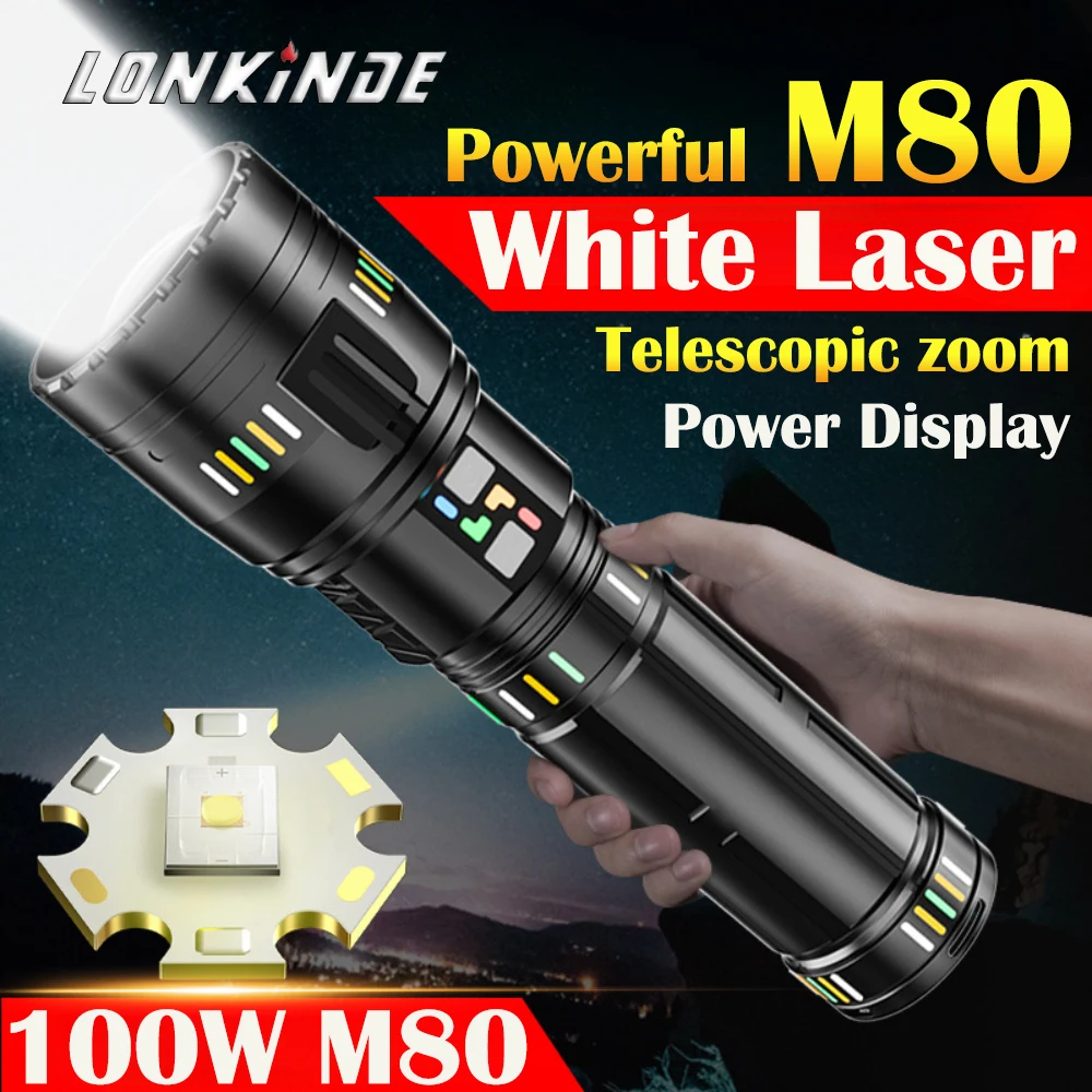New-upgrade-M80-High-Power-Led-Flashlights-Super-Bright-Spotlight ...