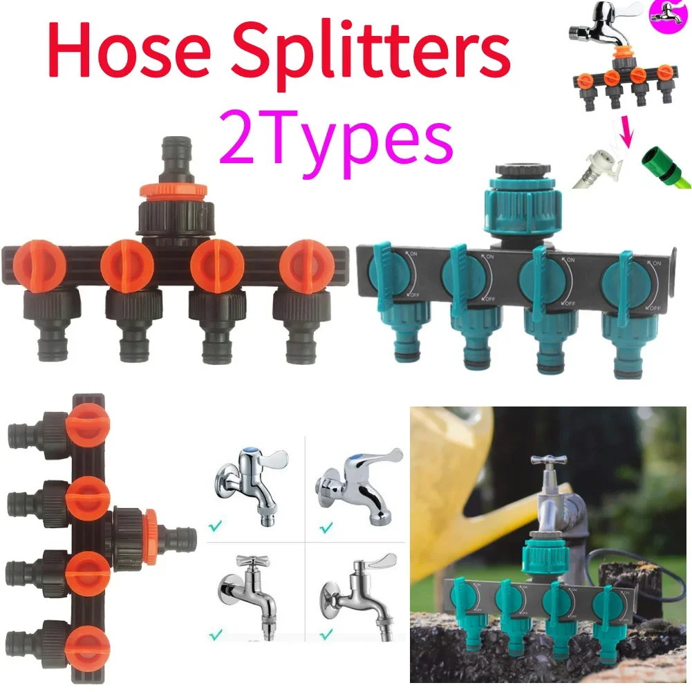Valve-Splitter-Watering-Connector-Distributor-Removable-Tap-4-Way-Hose ...