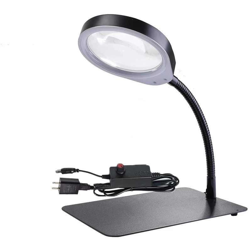 10x-Magnifying-Glass-Desk-Magnifier-Lamp-Flexible-Loupe-With-Light ...