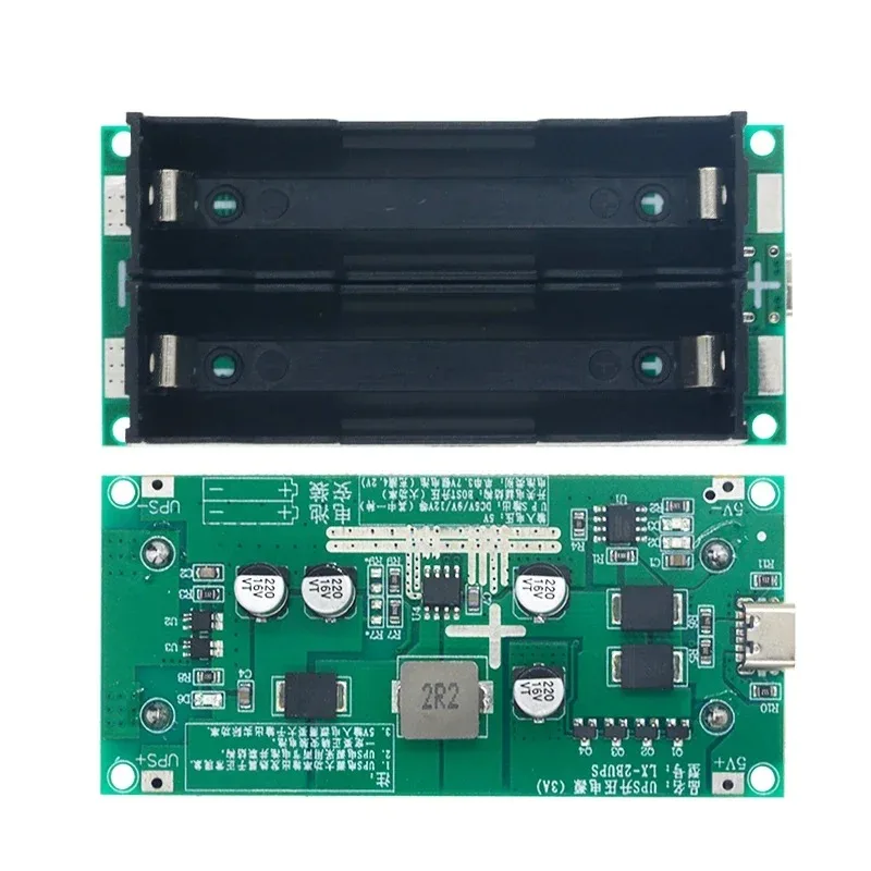 UPS Type-C 15W 3A 18650 Lithium Battery Charger Module DC-DC Step Up ...