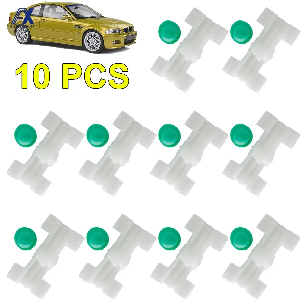 10PCS Car Side Door Interior Moulding Strips Trim Clips with Grommet ...