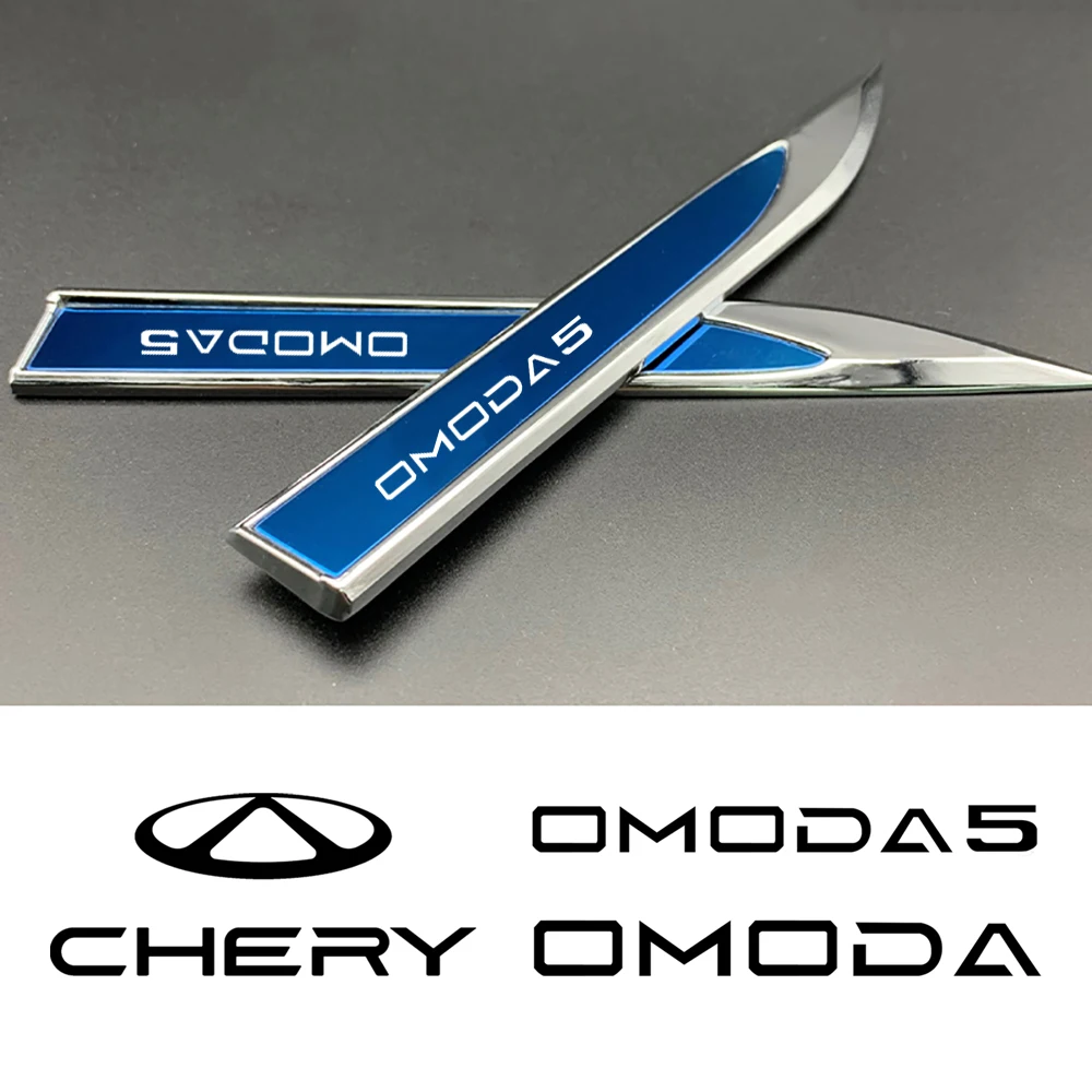 2PCS-Car-Styling-Car-sticker-Emblem-Metal-3D-Decor-Blade-Style-For ...