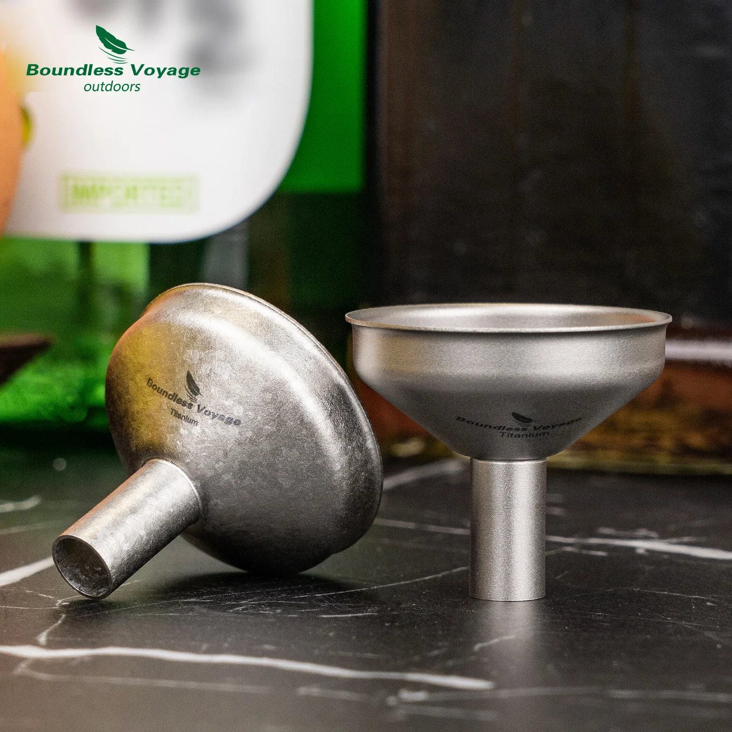 Boundless Voyage Titanium Mini Wine Funnel Oil Sauce Vinegar Drink ...