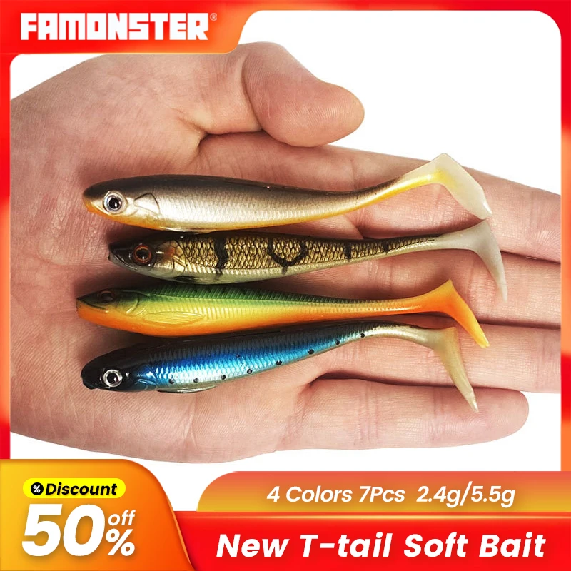 FAMONSTER-Fishing-Lure-Soft-Bait-Lure-3D-Eyes-Wobblers-Worm-Fishing ...