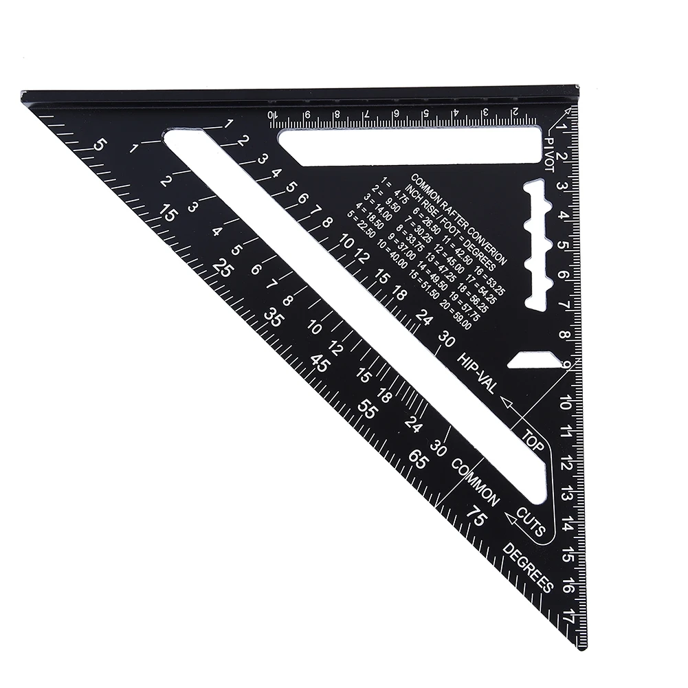 7 Inch Metric Aluminum Alloy Black Oxidation Roofing Triangle Angle ...
