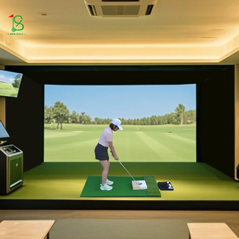 Easy To Install Home Golf Emulator Tent 10x9ft Indoor Golf Emulator ...