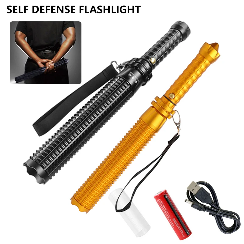 Glare-Flashlight-Self-Defense-Waterproof-Super-Bright-For-Emergency ...