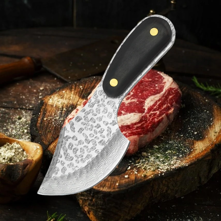 Outdoor-multifunctional-knife-Damascus-pattern-Meat-cleaver-Bone ...