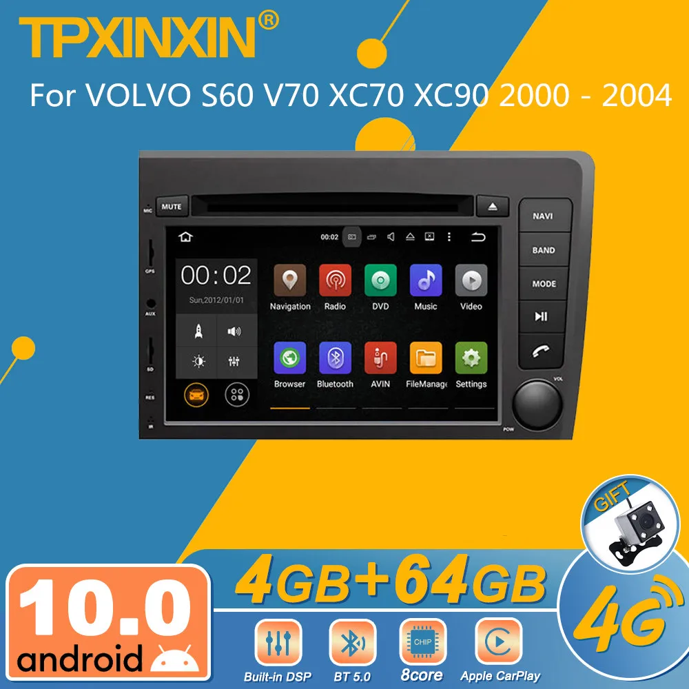 For-VOLVO-S60-V70-XC70-XC90-2000-2004-Android-Car-Radio-2Din-Stereo ...
