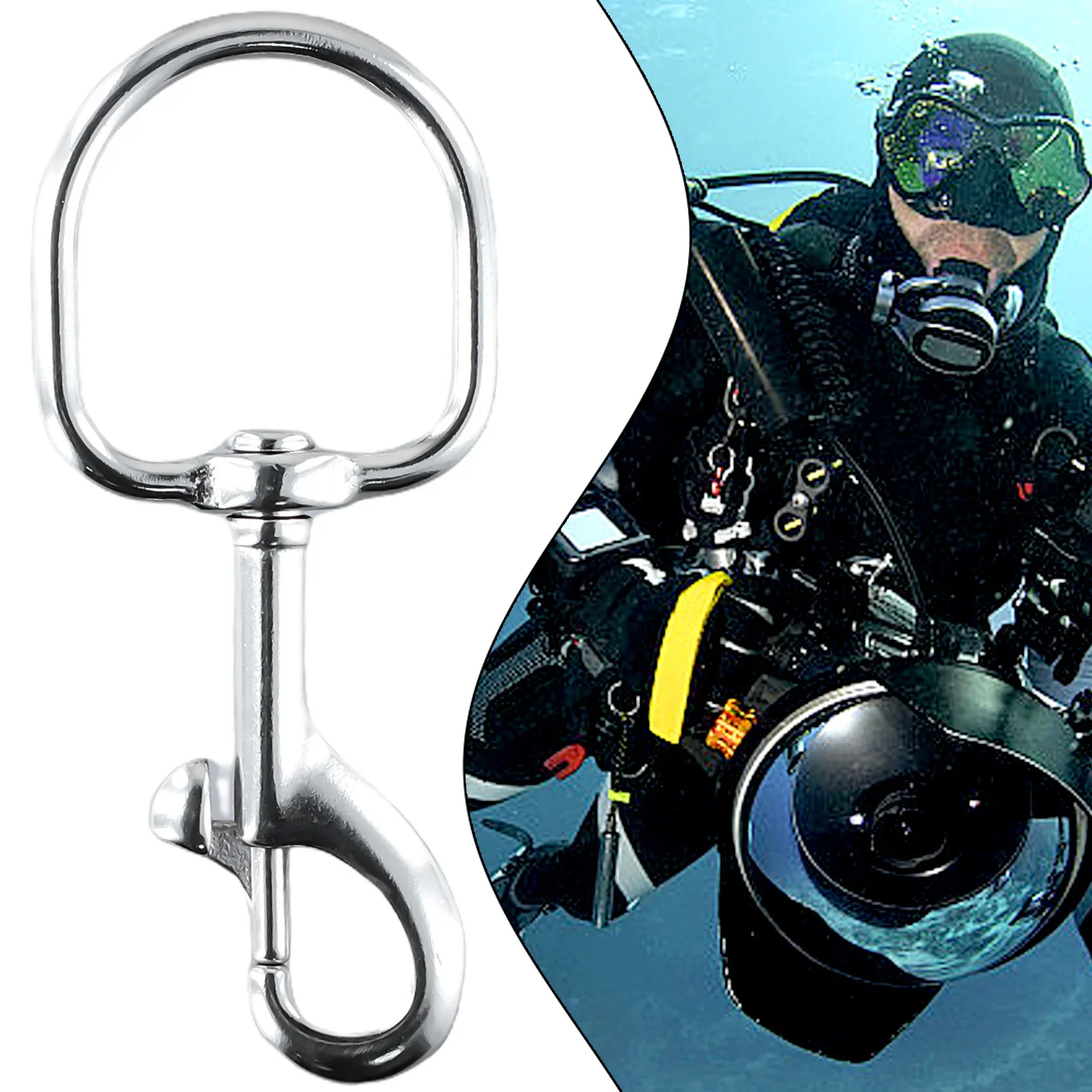 Diving-Snap-Hook-316-Stainless-Steel-Single-Head-Hook-D-Ring-Lobster ...