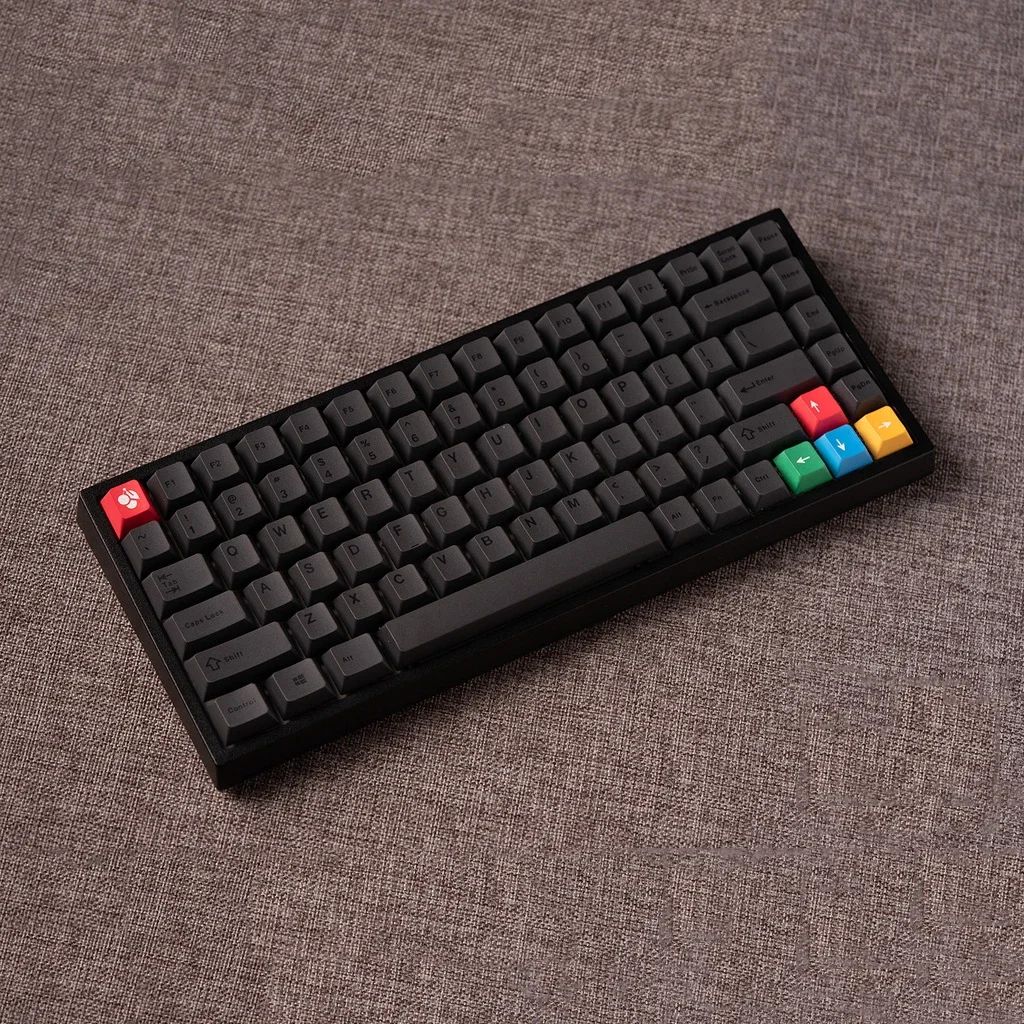 Minimalist-Black-keycaps-PBT-cherry-profile-61-71-64-68-84-96-980-87 ...