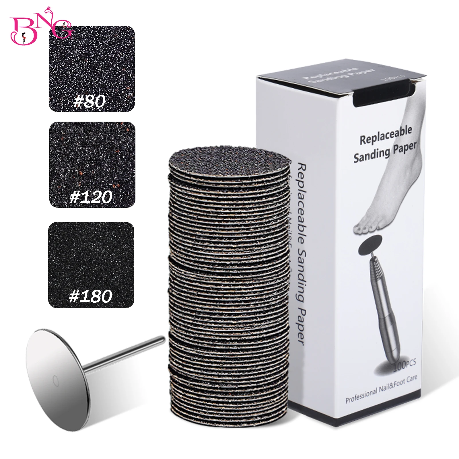 Foot Dead Skin Sandpaper Smart Wheel Pedicure File Flexible Grinding ...