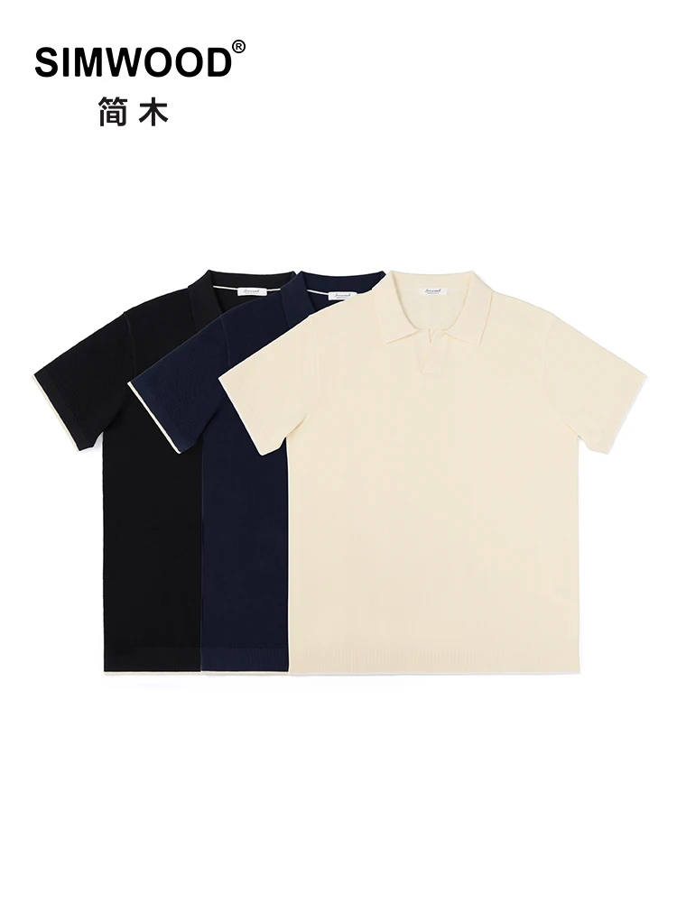 SIMWOOD-2024-Summer-New-Regular-Fit-100-Cotton-Fabric-Knitted-Polo-Shirts-Men-Casual-Breathable ...