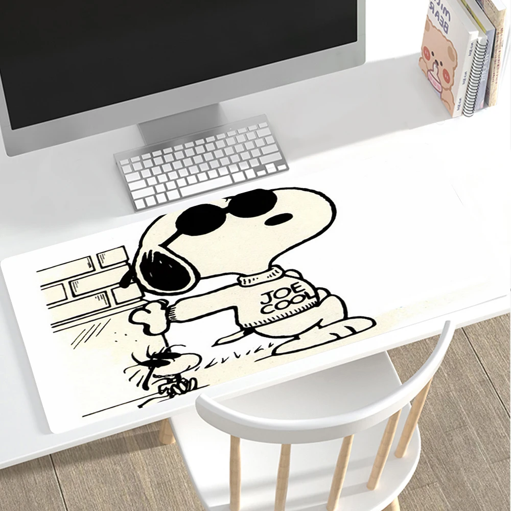 Cute Dog Snoopies Mousepad Xxl Gaming Accessories Keyboards Computer ...