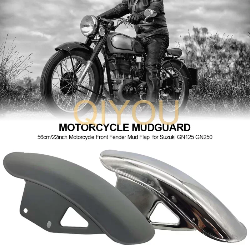 Motorcycle-Front-Fender-Mud-Flap-Guard-Fairing-Mudguard-Cover-for-Suzuki-GN125-GN250-Black ...