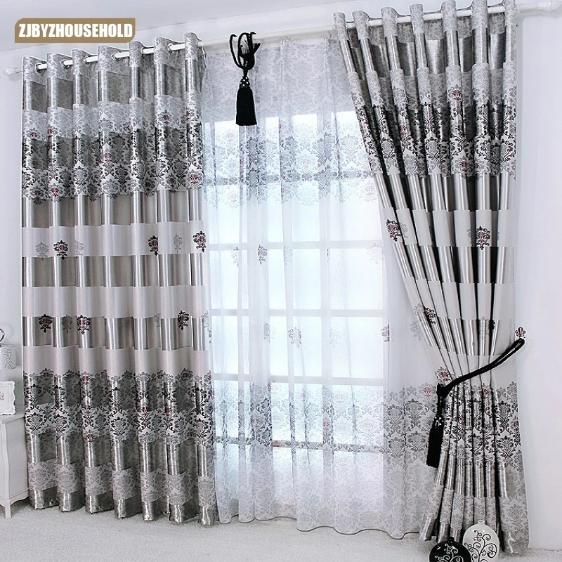 1 Pc New Curtains For Windows Drapes European Modern Elegant Noble ...