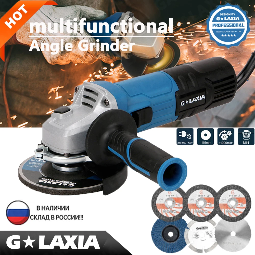 Electric-Angle-Grinder-220V-Power-Tool-Corded-Grinding-Machine-variable ...