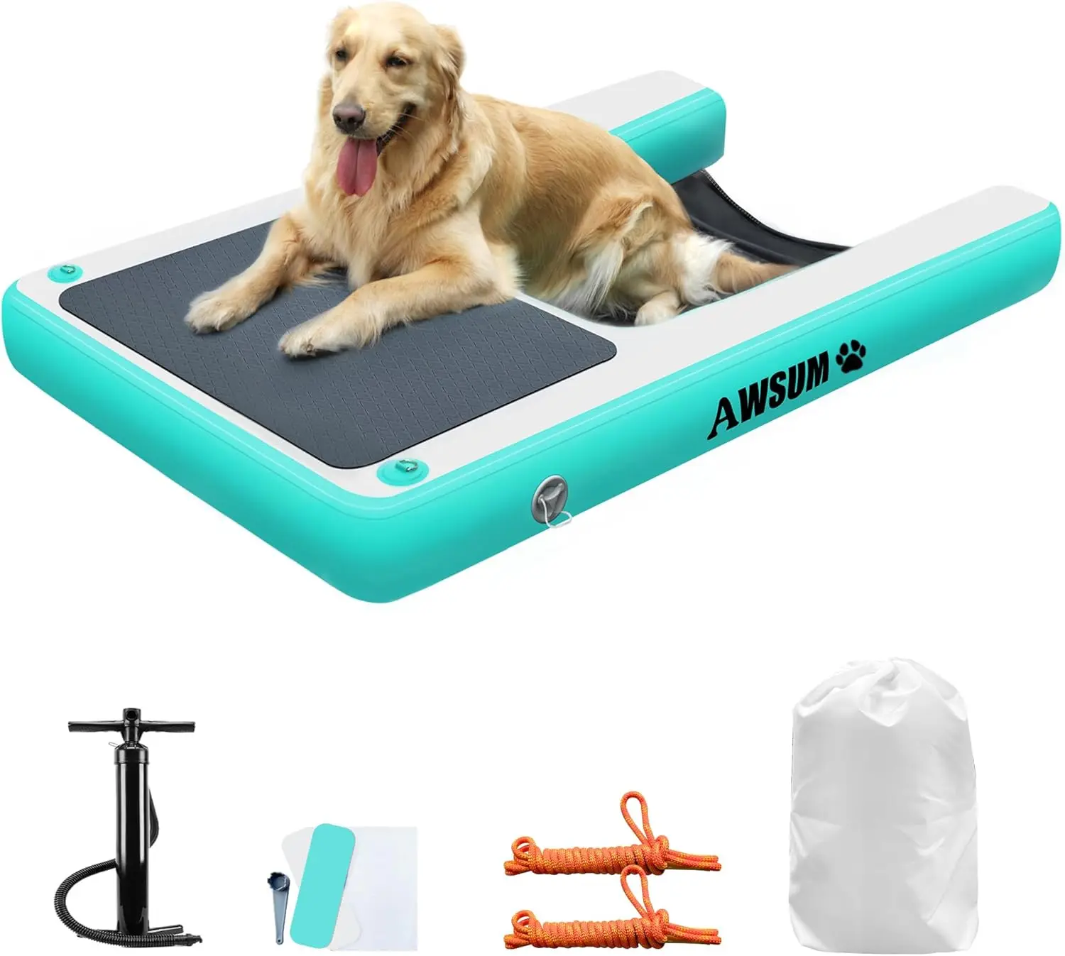 Inflatable-Dog-Water-Ramp-Pool-Float-Floating-Ramps-for-Dogs-On-Water ...