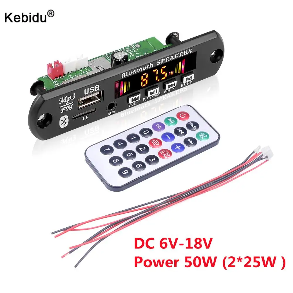 Kebidu-Bluetooth-Car-Mp3-Player-Handsfree-Dc-5V-18V-Mp3-Decoder-Board ...