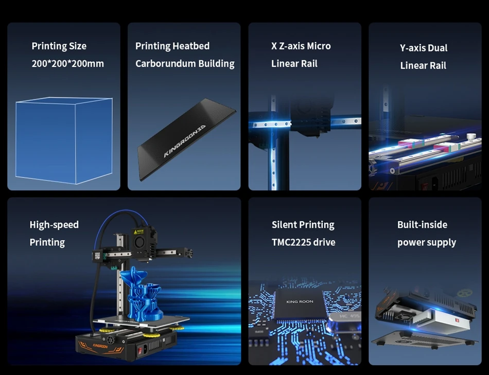 kingroot kp3s pro S1 3d printer Fast Printing Speed High Presicion Core ...