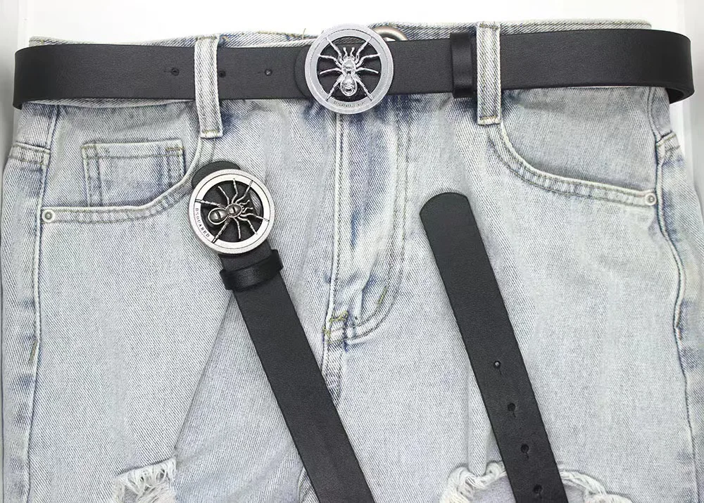 Aesthetic Goth Vintage Spider Buckle Belt for Women Men Y2k Korean ...