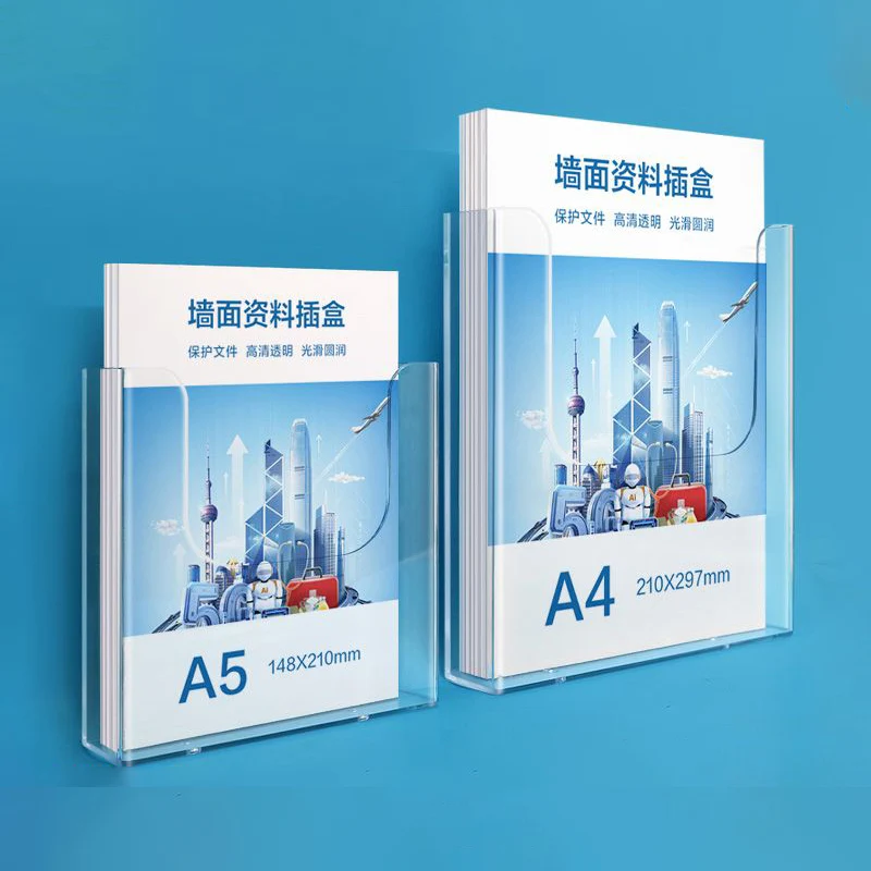 A4-A5-Clear-Hanging-File-Organizer-Wall-Mounted-Mail-Paper-Document ...