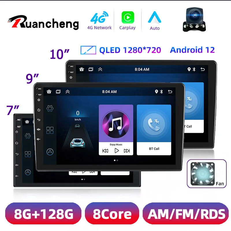 2-din-Android-12-Car-Radio-Multimedia-Player-Universal-7-9-10-Carplay ...
