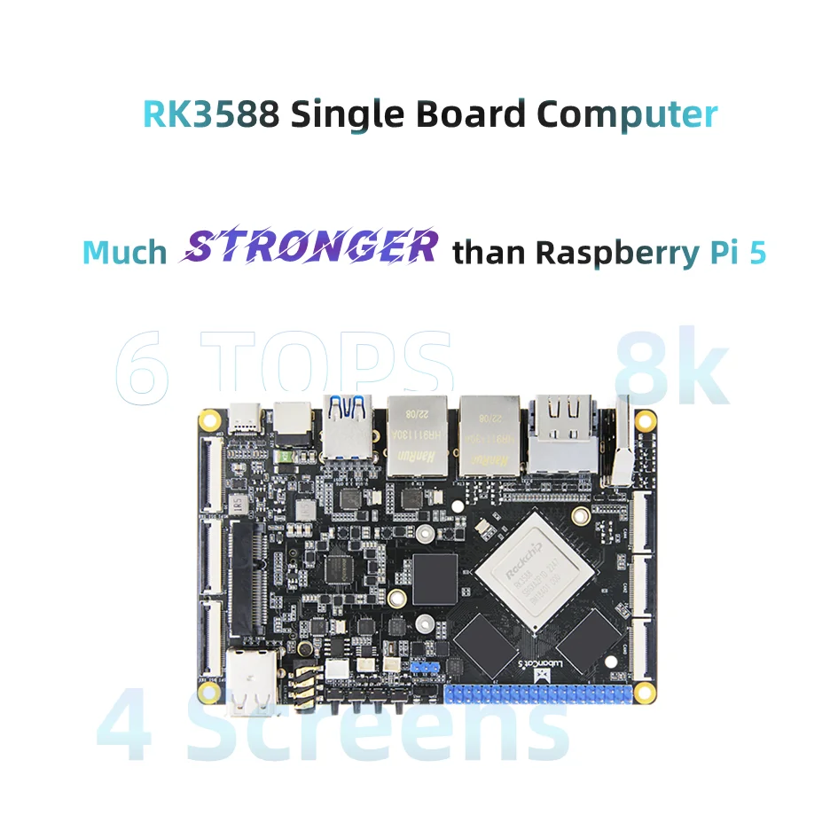 Rockchip-RK3588-Single-Board-Motherboard-NPU-6-0tops-Gigabyte-Dual ...
